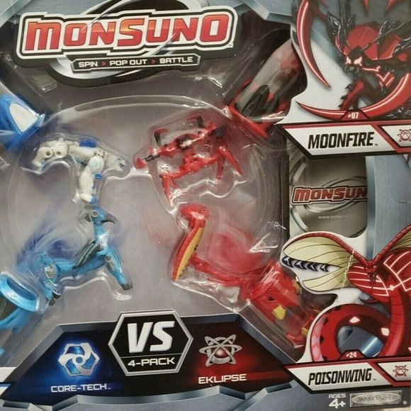 Jakks | Toys | New In Package Box Monsuno Spin Pop Out Battle Moonfire ...